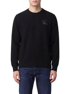 BURBERRY Burberry Crewneck Jumper In Pure Wool With Embroidered EKD Logo