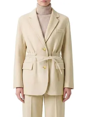 SEMICOUTURE Belted Coat - Beige