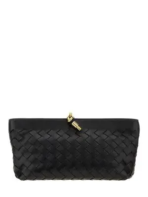 Bottega Veneta Bottega Veneta Woven Clutch Black