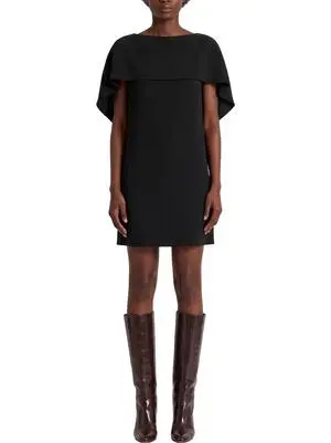 Alberta Ferretti Sleeveless Crêpe Sheath Mini Dress - Black