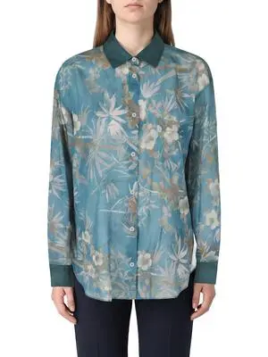 FORTE_FORTE Printed Shirt - Green