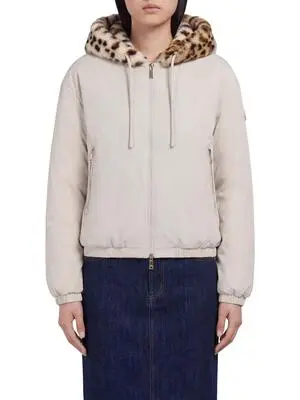 Moose Knuckles Reversible Faux Fur Hooded Jacket - Beige