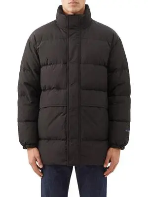 JIL SANDER Quilted Nylon High Neck Puffer Jacket - Black