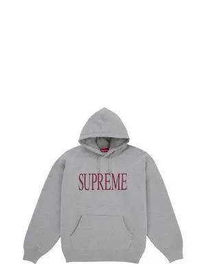 Supreme Capital Hooded Sweatshirt - Heather Grey