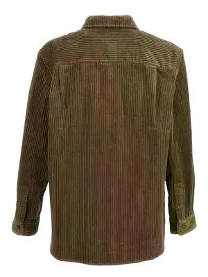 A.p.c. Corduroy-texture Cotton Shirt - Brown
