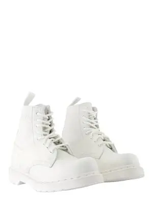 MAISON MARGIELA X Dr. Martens 1460 Lace-up Ankle Boots - White