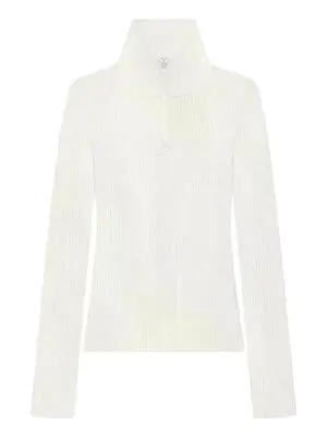COURREGES Rib-knit Zipped Sweater