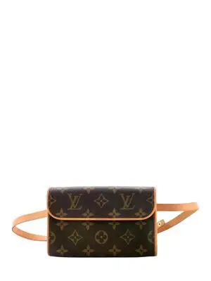 LOUIS VUITTON Florentine Monogram Canvas Waist Bag - Brown