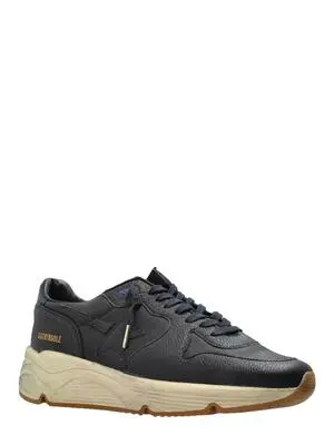 GOLDEN GOOSE Running Sole Leather Sneakers - Black
