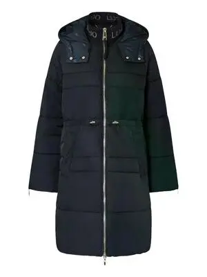 Liu Jo Long Jacket In Matte Nylon - Black