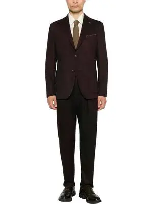 Eleventy Pleated Front Tailored Trousers - Brown