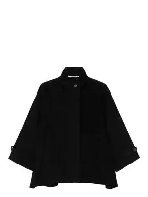 Tagliatore Button-cuff Flared Jacket - Black