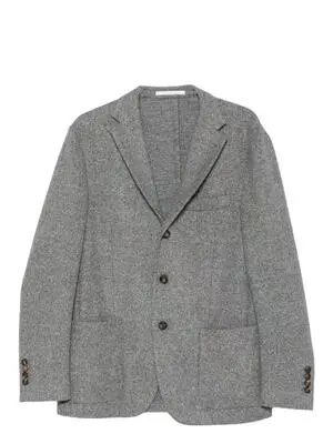 Eleventy Single-breasted Notched-lapel Blazer - Grey