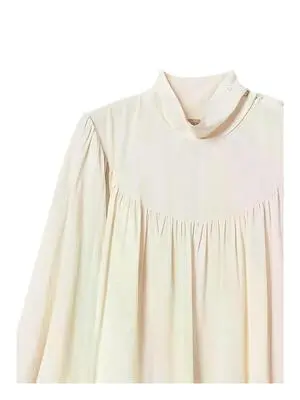TWINSET Crêpe De Chine Blouse With Gathering