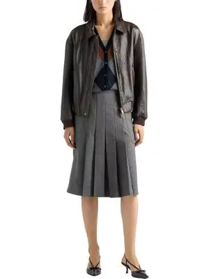 Prada Argyle Cashmere Cardigan - Blue