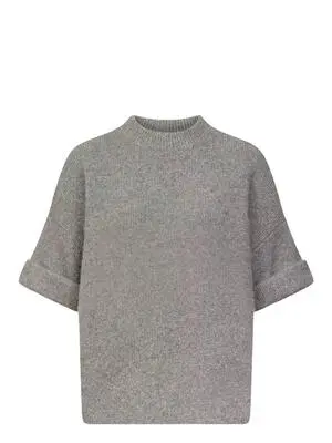 Loulou De Saison LouLou De Saison Tamia Rolled-Sleeve Sweater Grey