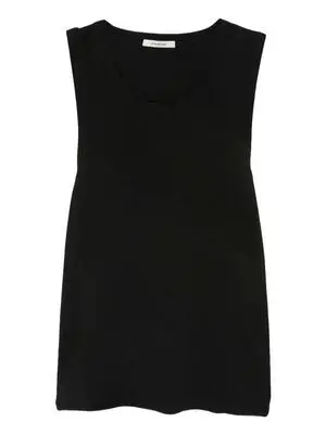 ENTIRE STUDIOS Ribbed-knit Tank Top - Black