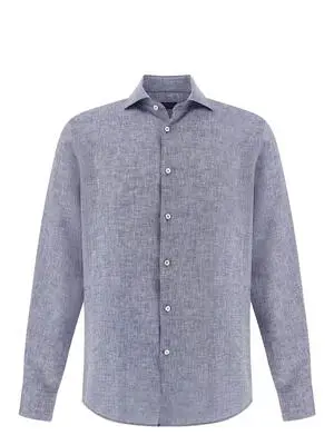 Paul & Shark Soffio Linen Shirt - Blue