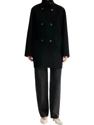 Loulou De Saison Olmo Double-breasted Coat - Black