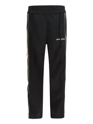 Palm Angels Logo-detail Stripe-detail Track Pants - Black