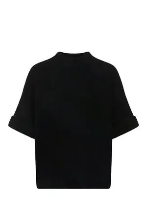Loulou De Saison Tamia Rolled-sleeve Sweater - Black