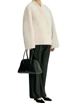 Loulou De Saison Catherine Shearling Jacket - Neutrals