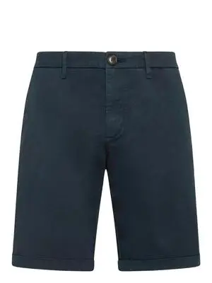 SUN 68 Turn-up-hem Chino Shorts - Blue