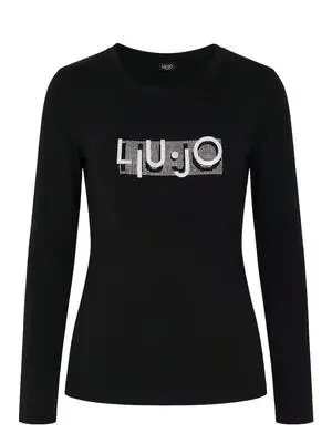 Liu Jo Logo Print Long-sleeve T-shirt - Black