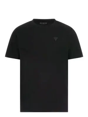 Guess Stephano Logo-patch T-shirt - Black