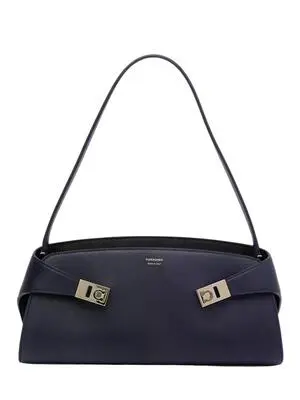 FERRAGAMO Ferragamo Hug East-West Shoulder Bag Blue