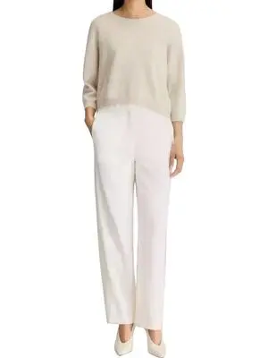Loulou De Saison Azali Three-quarter-sleeved Sweater - Neutrals