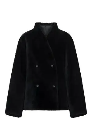 Loulou De Saison Catherine Shearling Jacket - Black