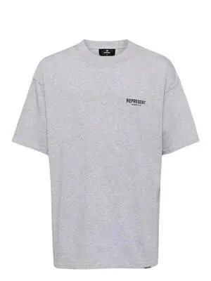 REPRESENT Owners' Club Logo-print T-shirt - Grey