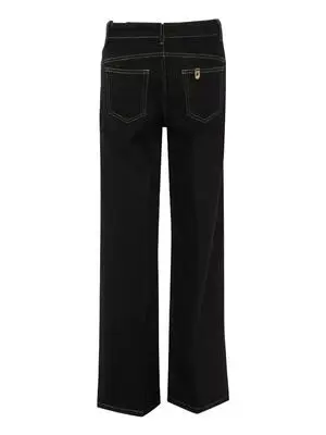 Liu Jo Logo-buckle Flared Jeans - Black