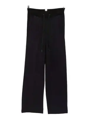 Elisabetta Franchi Logo Tape Drawstring Track Pants - Blue