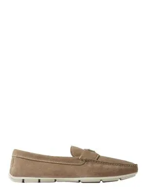 Prada Suede Driving Sneakers - Beige