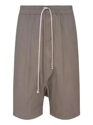 Rick Owens Pods Dropped-crotch Shorts - Grey