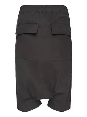 Rick Owens Dropped Crotch Drawstring Shorts - Grey