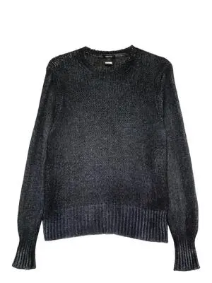 Avant Toi Ribbed Crew Neck Sweater - Blue