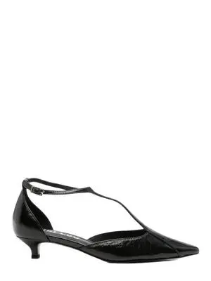 BIBI LOU T-bar Pointed-toe Pumps - Black