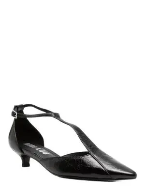 BIBI LOU T-bar Pointed-toe Pumps - Black