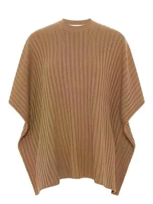 GABRIELA HEARST Gabriela Hearst Baron Ribbed Knit Poncho