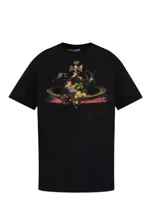 VIVIENNE WESTWOOD Still-life Print T-shirt - Black