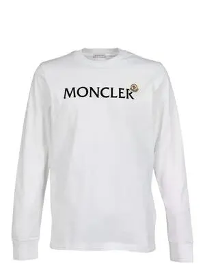 Moncler Logo-print Long-sleeve T-shirt - White
