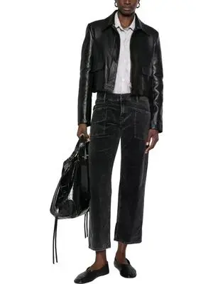 FIVE JEANS Wlya Corduroy Patch-pocket Trousers - Grey
