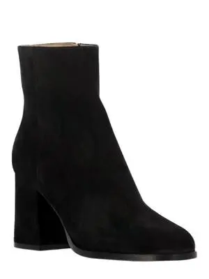 Valentino Garavani Vlogo Signature Suede Ankle Boots - Black