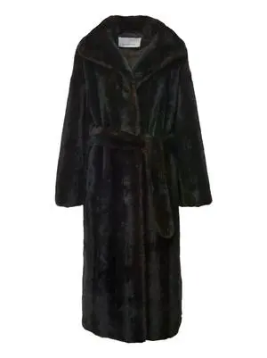 THE FRANKIE SHOP Wide-lapel Belted Coat - Brown