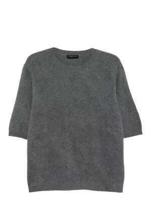LE PETIT PULLE Short-sleeve Sweater - Grey