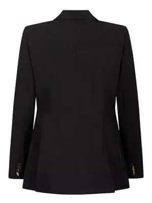 Marina Rinaldi Single-breasted Peak Lapel Blazer - Black
