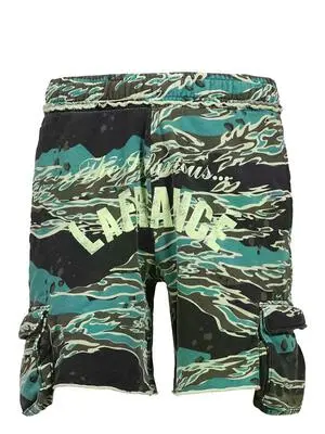 PUMA X La France Camouflage Print Cargo Shorts - Black